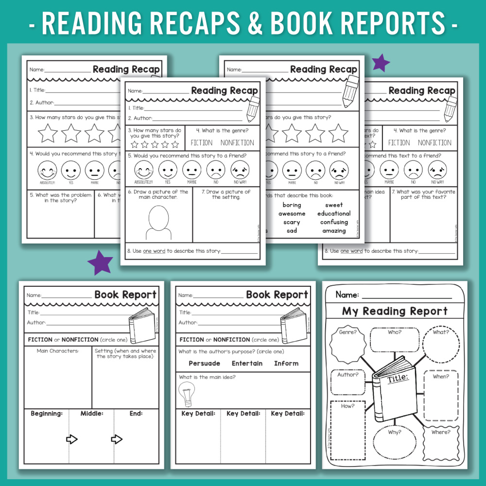 90+ Reading Comprehension Worksheets & Graphic Organizers for Any Book